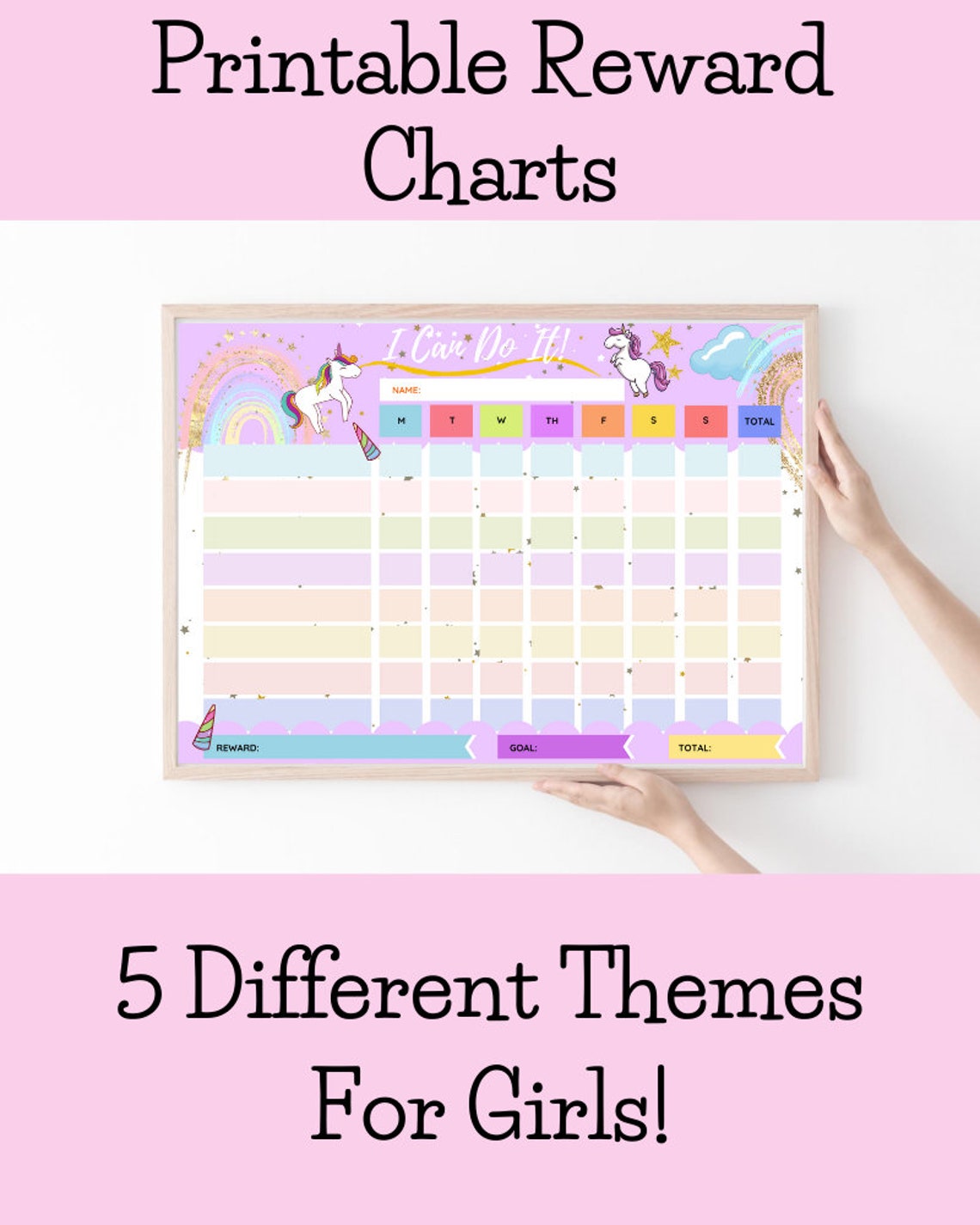 Girls Reward Chart, Kids Reward Chart, Unicorn Reward Chart, Fairy ...
