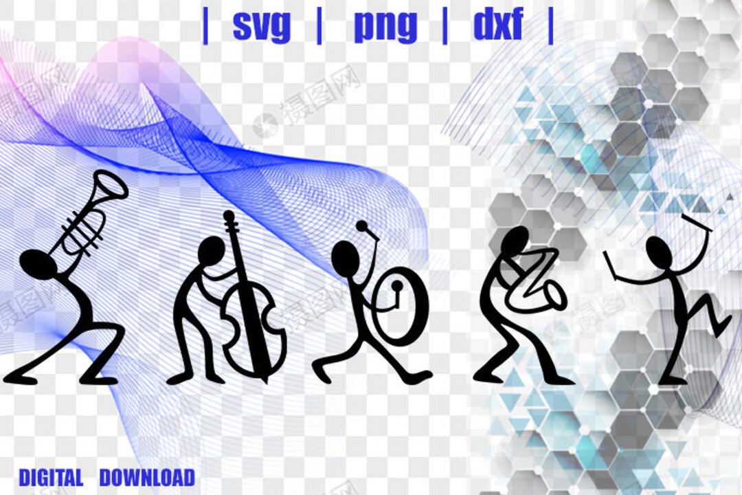 Music Band Svg/ Drummer Svg/ Musical Instruments Svg/ Conductor Svg ...