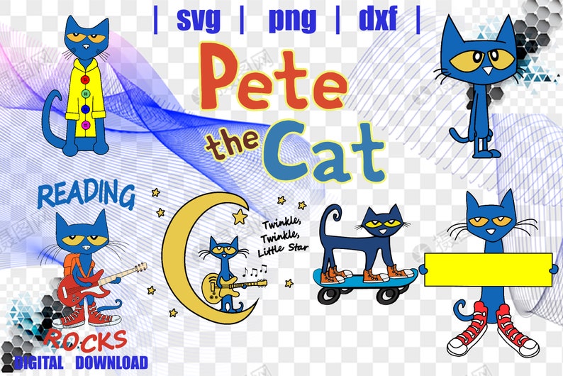 The Cat Mega Bundle Svg/ Pete Svg/ File for Cricut Svg/ Silhouette Svg ...