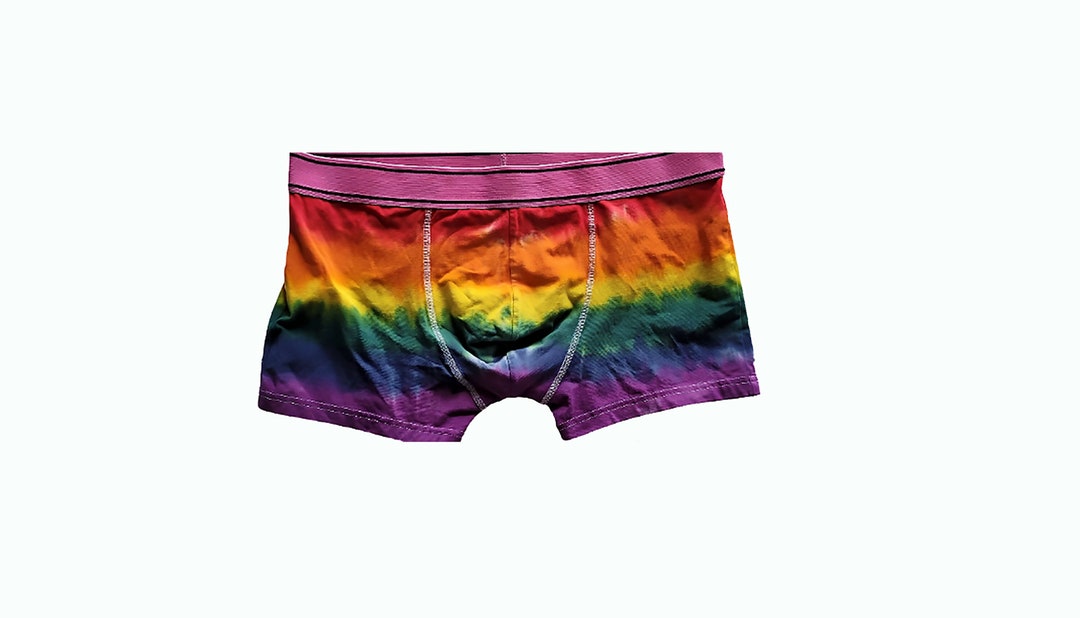 Custom LGBTQIA Rainbow Tie Dye Boxer Shorts - Etsy