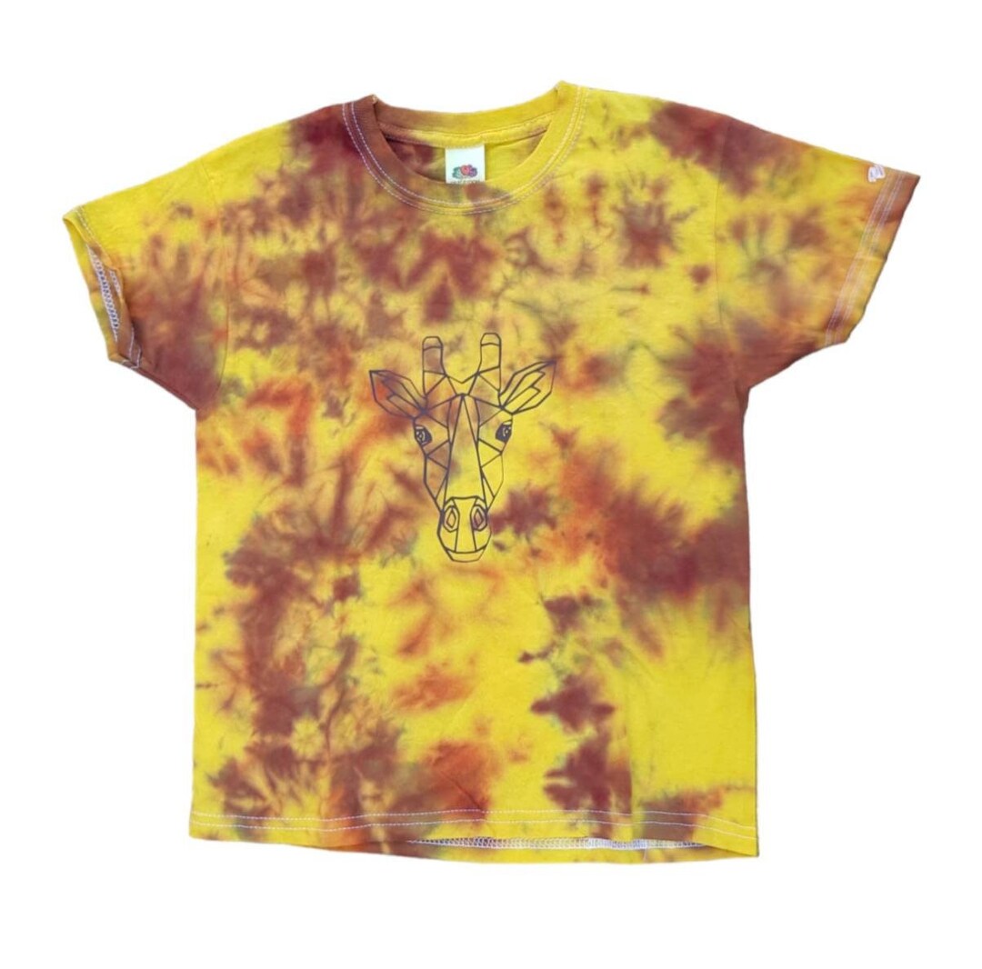 Geometric Tie Dye Giraffe Shirt: Unique Wildlife Lover Gift for Men ...