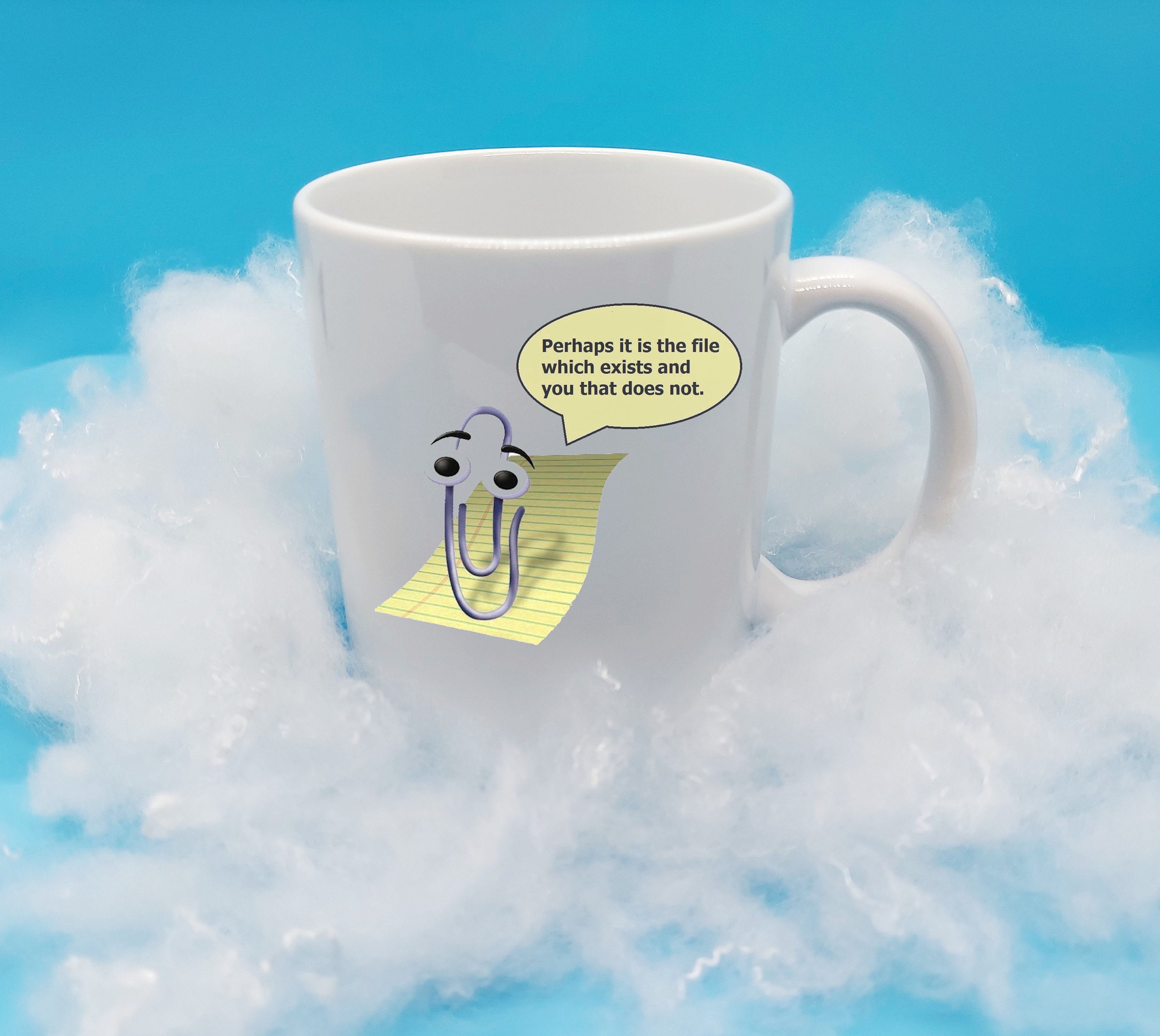 Existential Clippy Office Assistant Mug Dishwasher and | Etsy