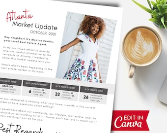 Market Update Real Estate Flyer Template | Realtor Prospecting Letter ...