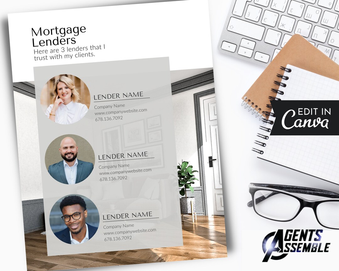 My Preferred Mortgage Lenders, Trusted Mortgage Lenders, Editable Real ...