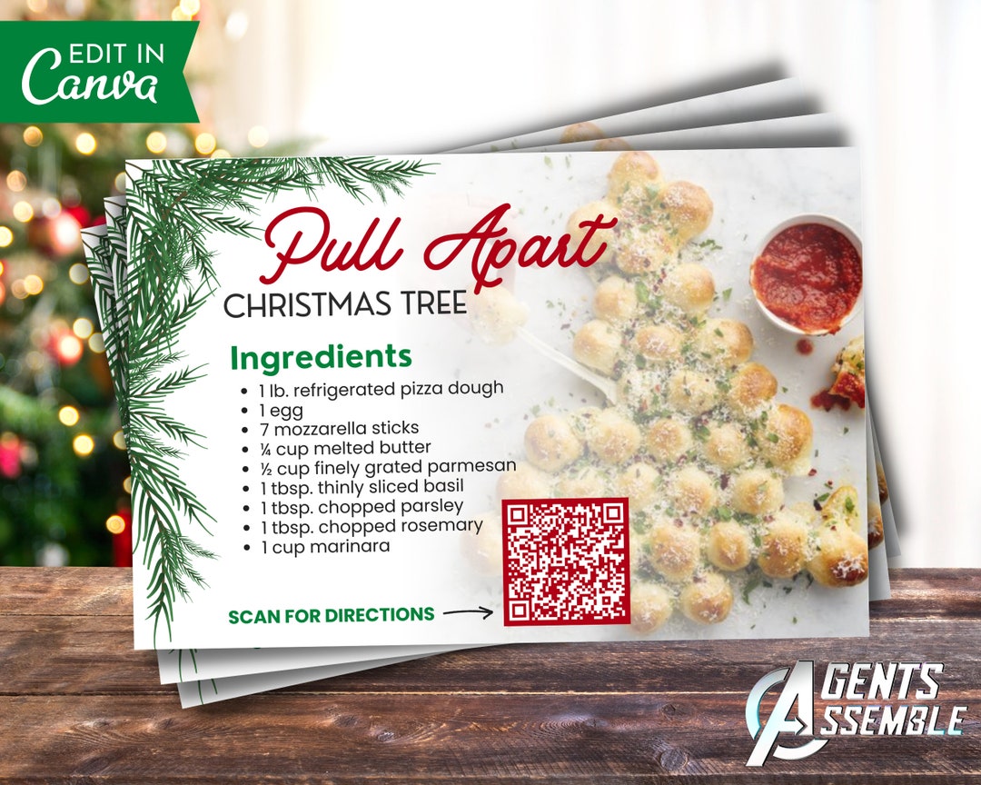 Real Estate Christmas Postcard Template Pull Apart Christmas Tree ...