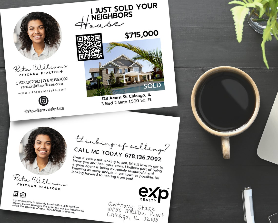 Real Estate Farming Postcard Bundle Real Estate Postcard - Etsy