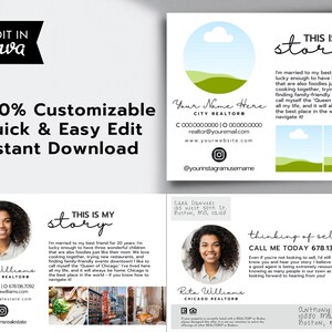 Real Estate Agent Introduction Postcard Template: Canva Editable ...