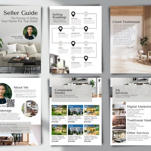 Realtor LISTING PRESENTATION Template, Real Estate Home Seller Guide ...