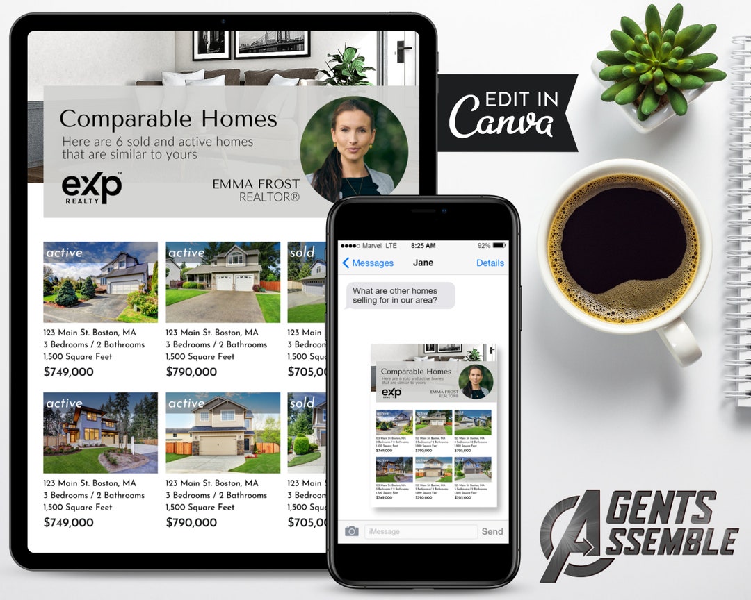 Digital Comparable Homes Report, Real Estate CMA, Comparative Market ...