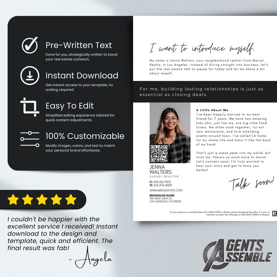 Realtor Introduction Letter Template Real Estate Agent Marketing New ...