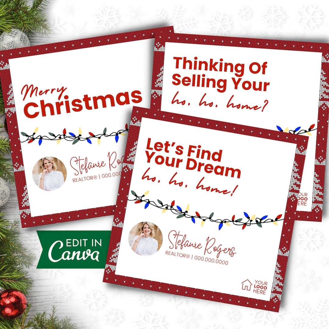 December Pop by Tag Bundle for Realtors, Real Estate Marketing, Gift ...