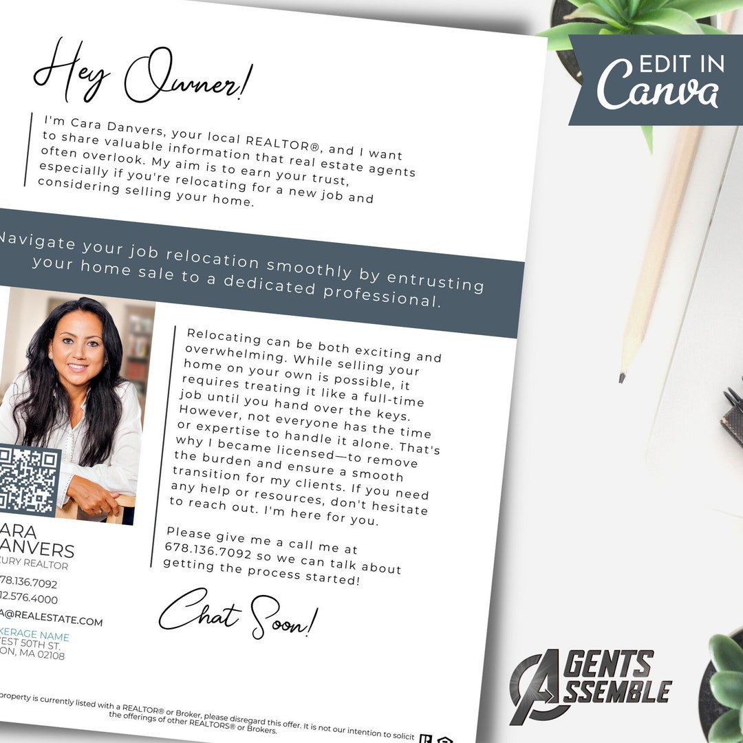 Real Estate Relocation Letter Template: Lead Generation for Realtors ...