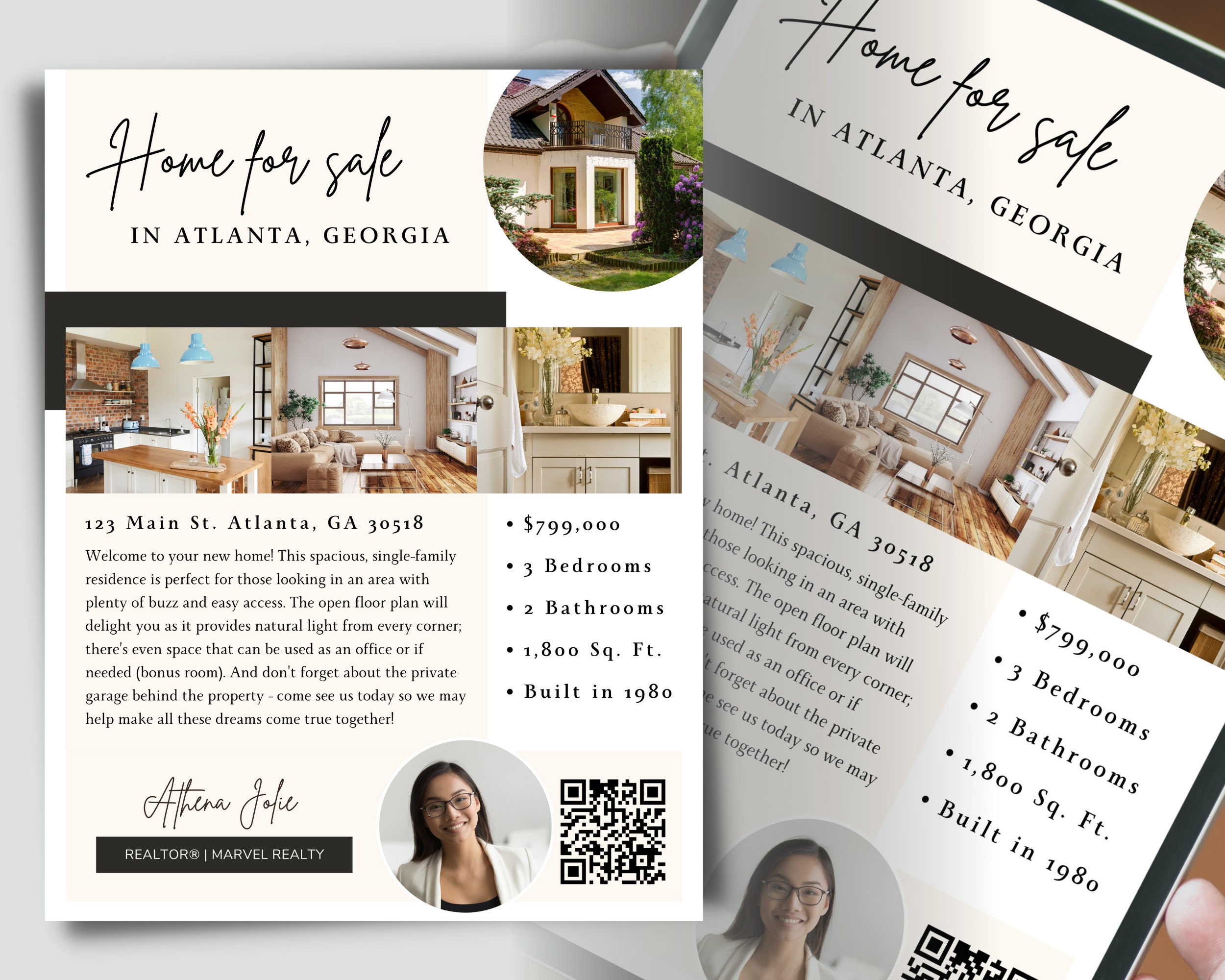 Real Estate Home Feature Sheet House for Sale Flyer Realtor - Etsy