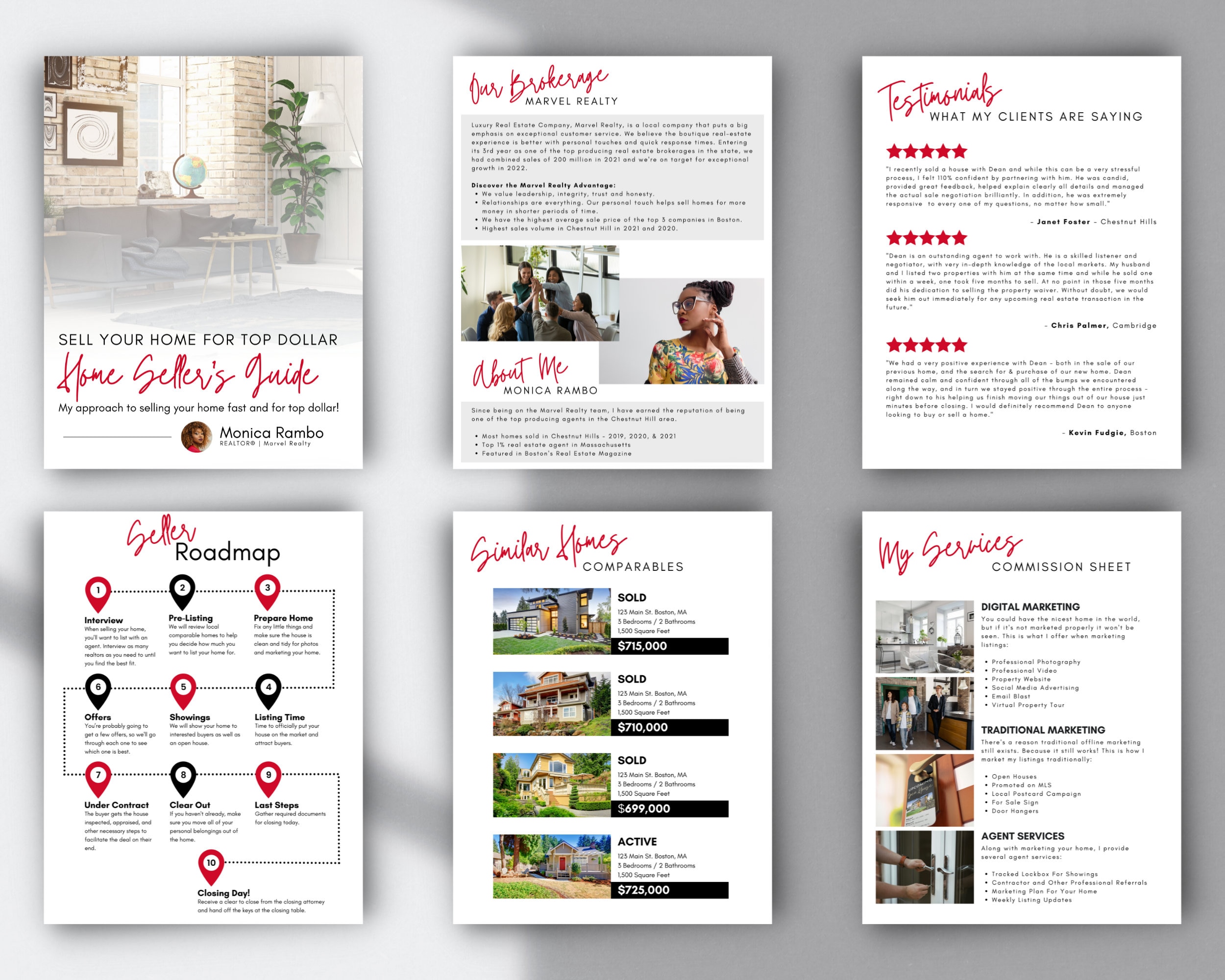 Listing Presentation for Real Estate Realtor Listing Packet - Etsy