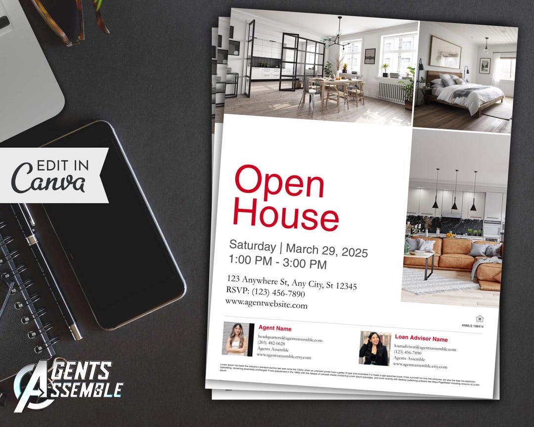 Keller Williams Open House Flyer Template: Real Estate Marketing (canva ...