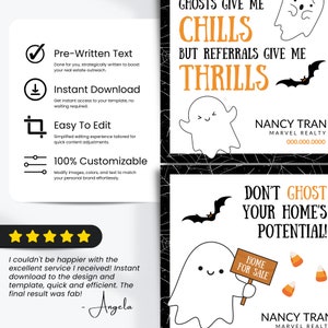Halloween Realtor Pop by Tag Template Spooky Real Estate Marketing ...