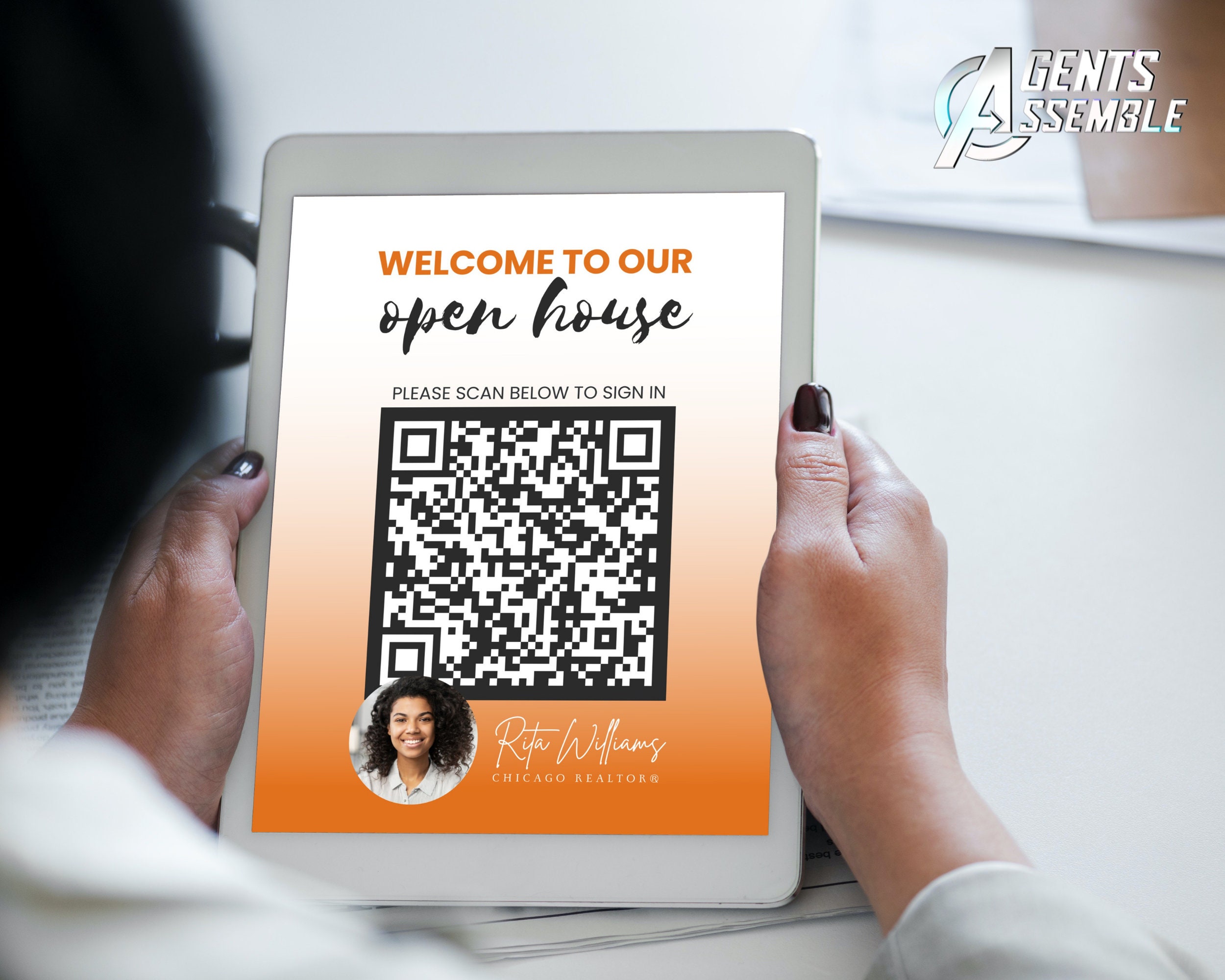 Fall Open House Sign in Sheet W/ QR Code Realtor Open House - Etsy