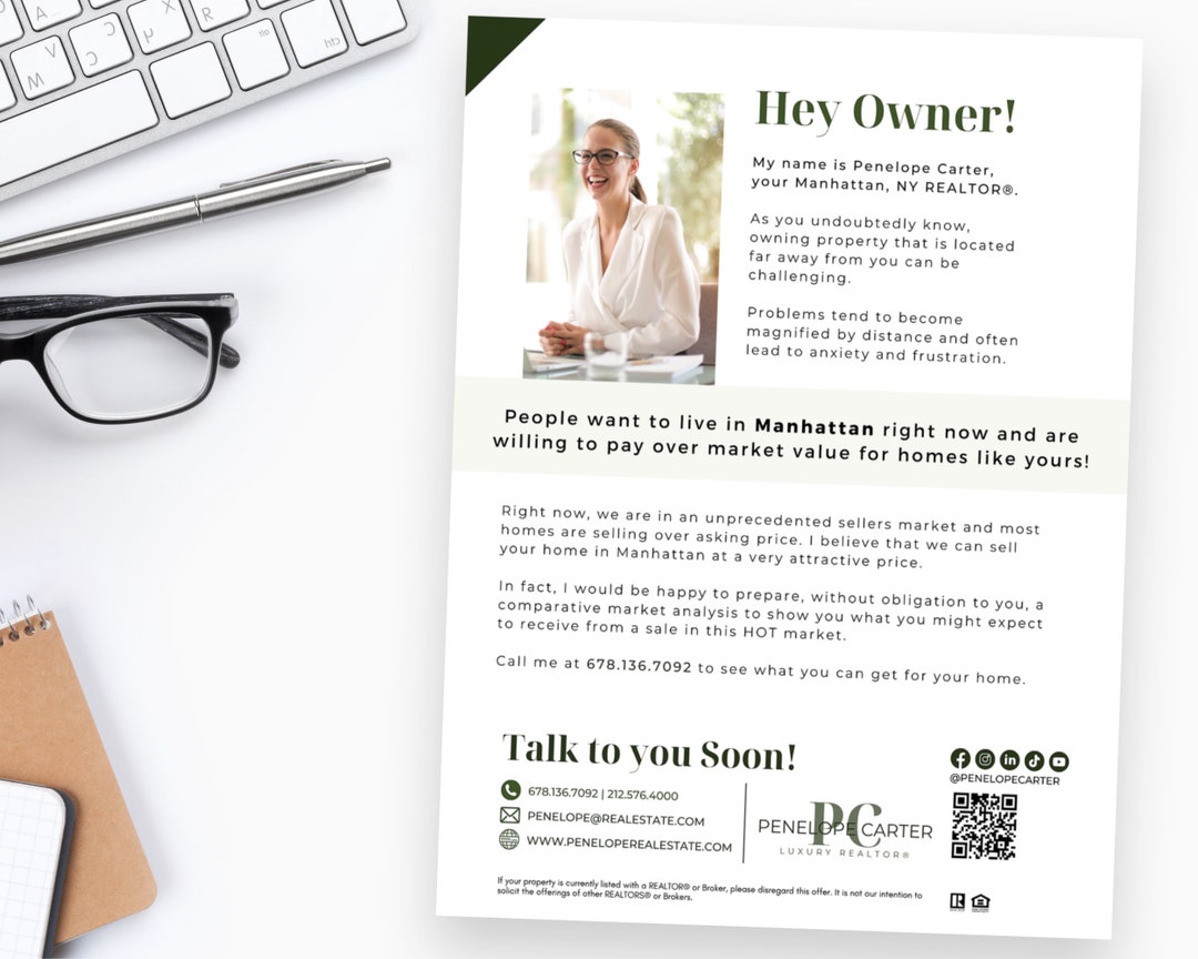 Absentee Owner Real Estate Letter Template Realtor Off-market ...