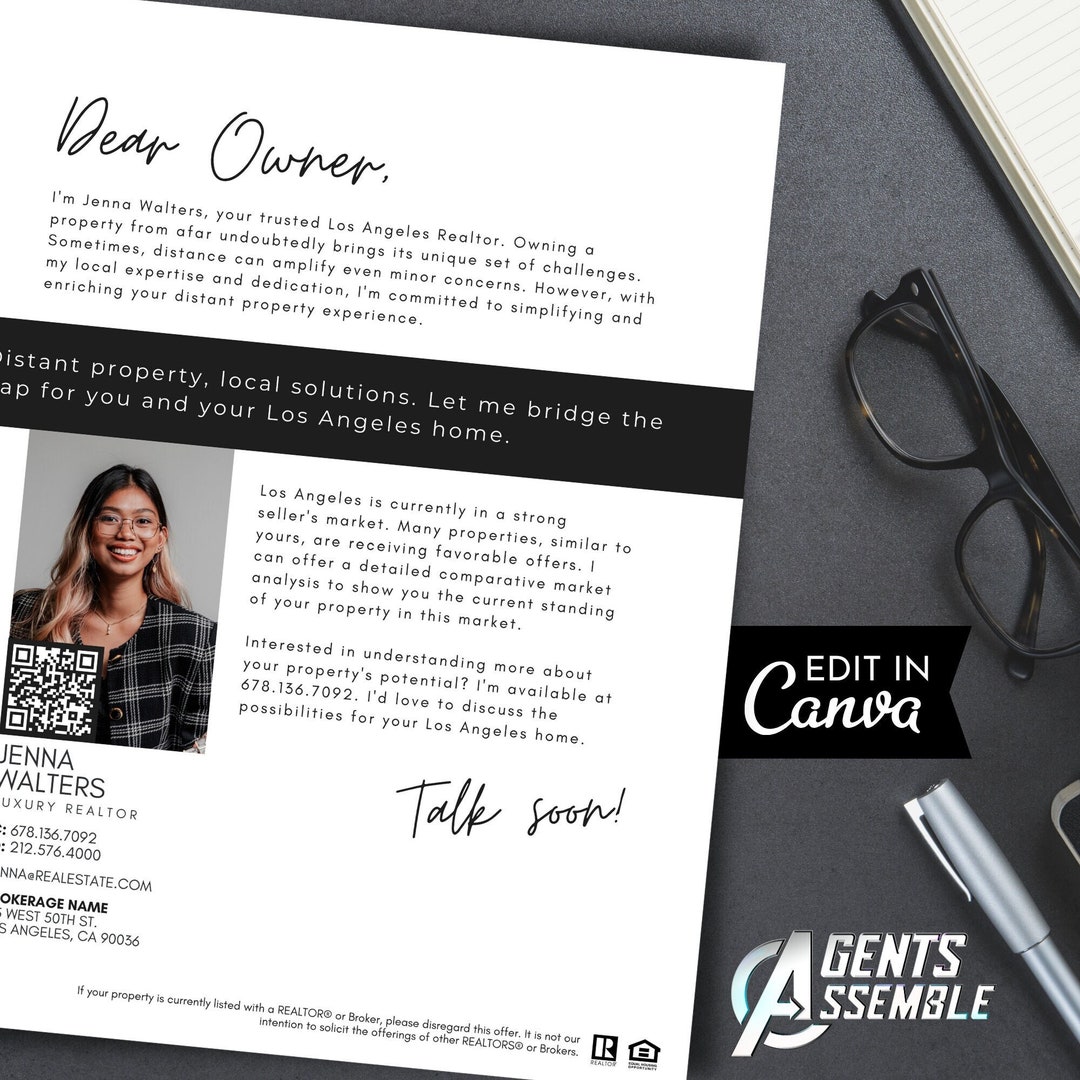 Out of State Owner Prospecting Letter Real Estate Investor Outreach ...