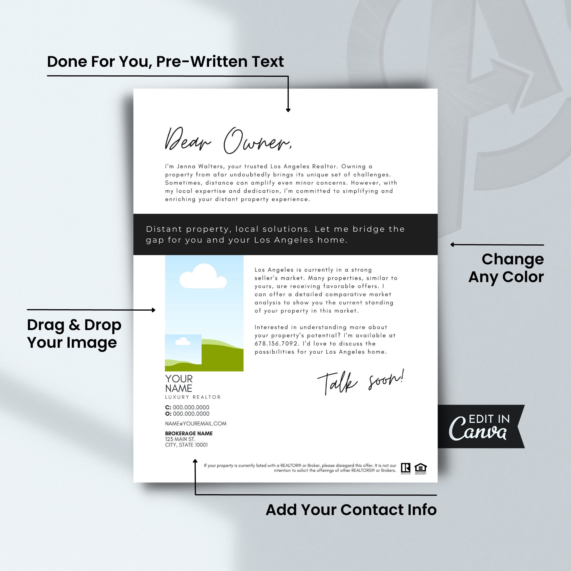 Out of State Owner Prospecting Letter Real Estate Investor Outreach ...