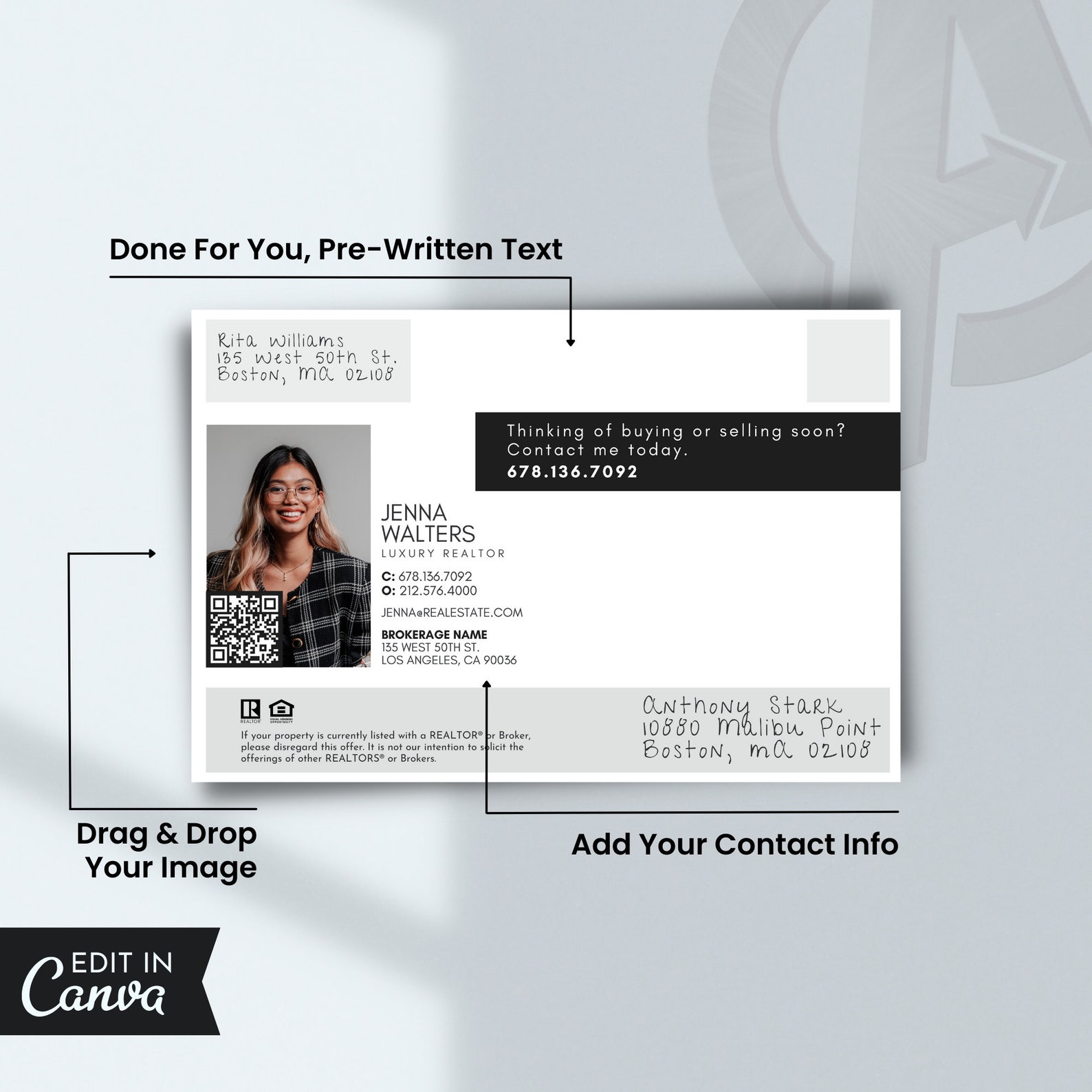 I Have Buyers Postcard Template Real Estate Marketing Realtor Lead ...