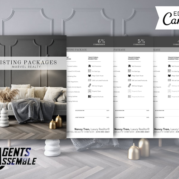 Luxury Real Estate Templates - Etsy
