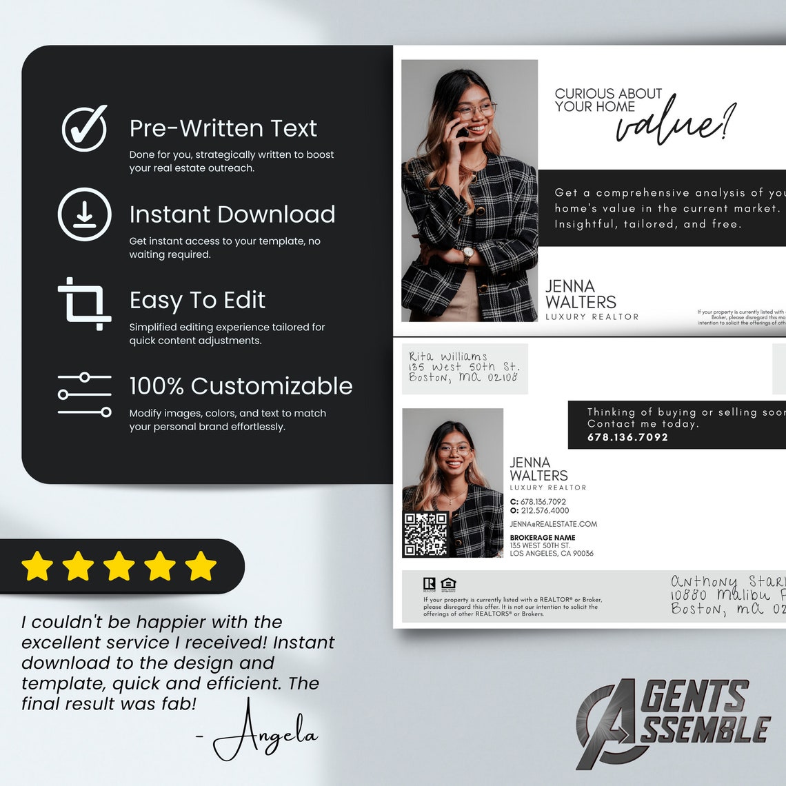 Realtor Home Value Postcard Template What’s My Home Worth Marketing ...