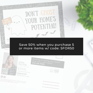 Fun Halloween Realtor Postcard, Realtor Marketing, Real Estate Postcard ...