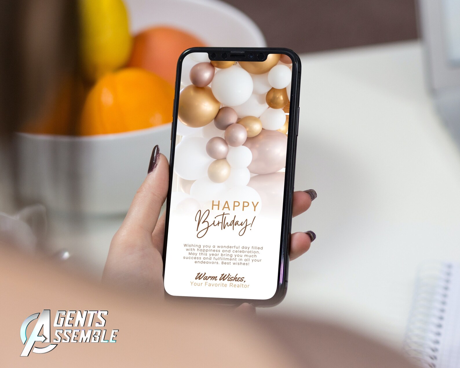 Real Estate Birthday Text Message Template: Client Marketing (canva ...