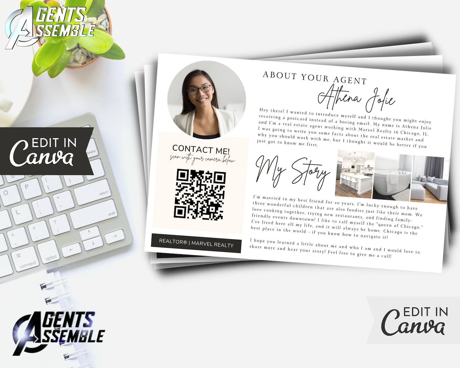 New Real Estate Agent Intro Postcard Realtor Introduction Etsy