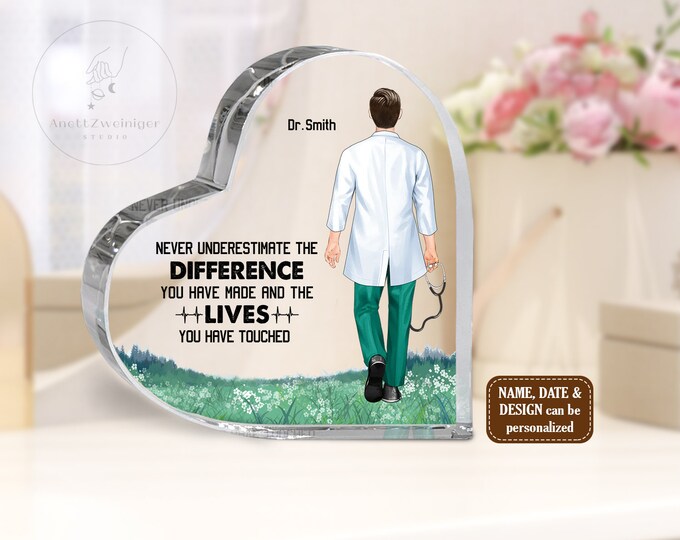 Personalized Thank You Gift for Doctor Acrylic Plaque, Custom Doctor ...