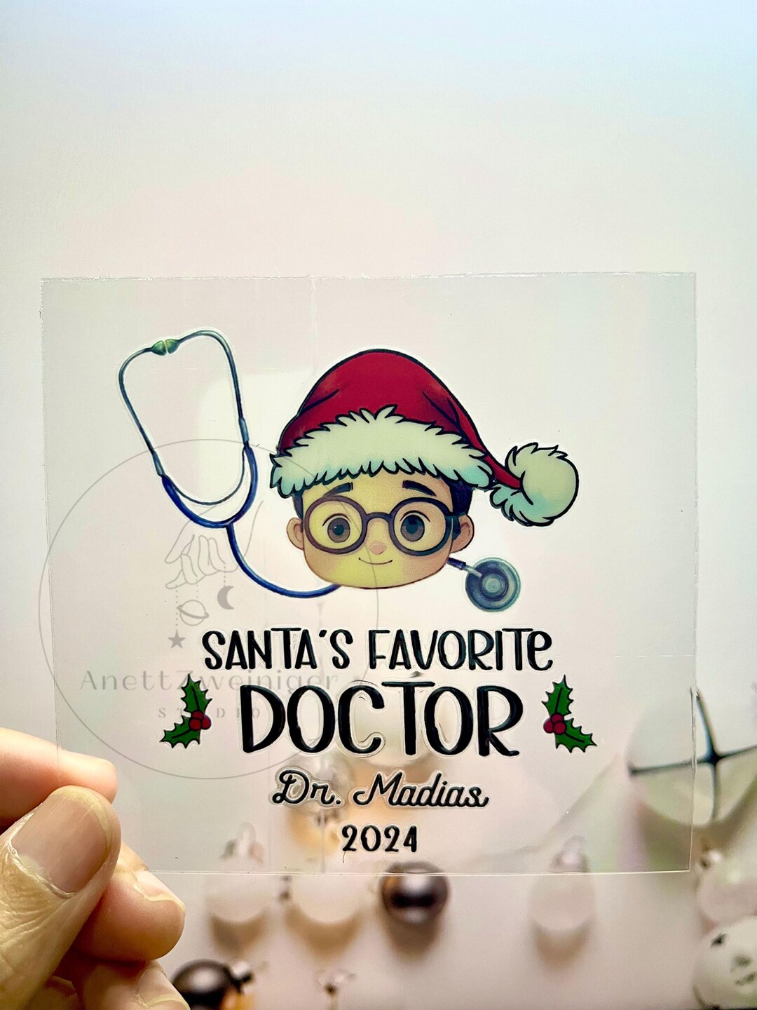 Santa's Favorite Doctor Custom Name 2024, Personalized Doctors ...