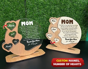 Mom Wooden Plaque - Etsy