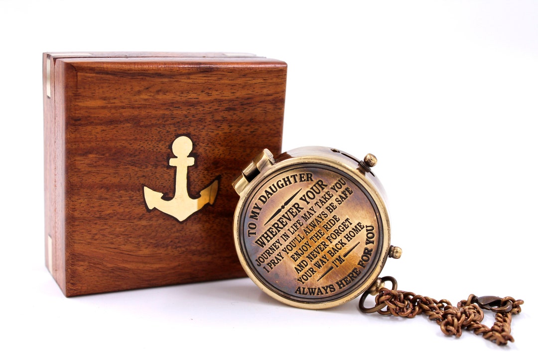 To My Daughter Graduation Day, Birthday Gifts Replica of Vintage Brass ...