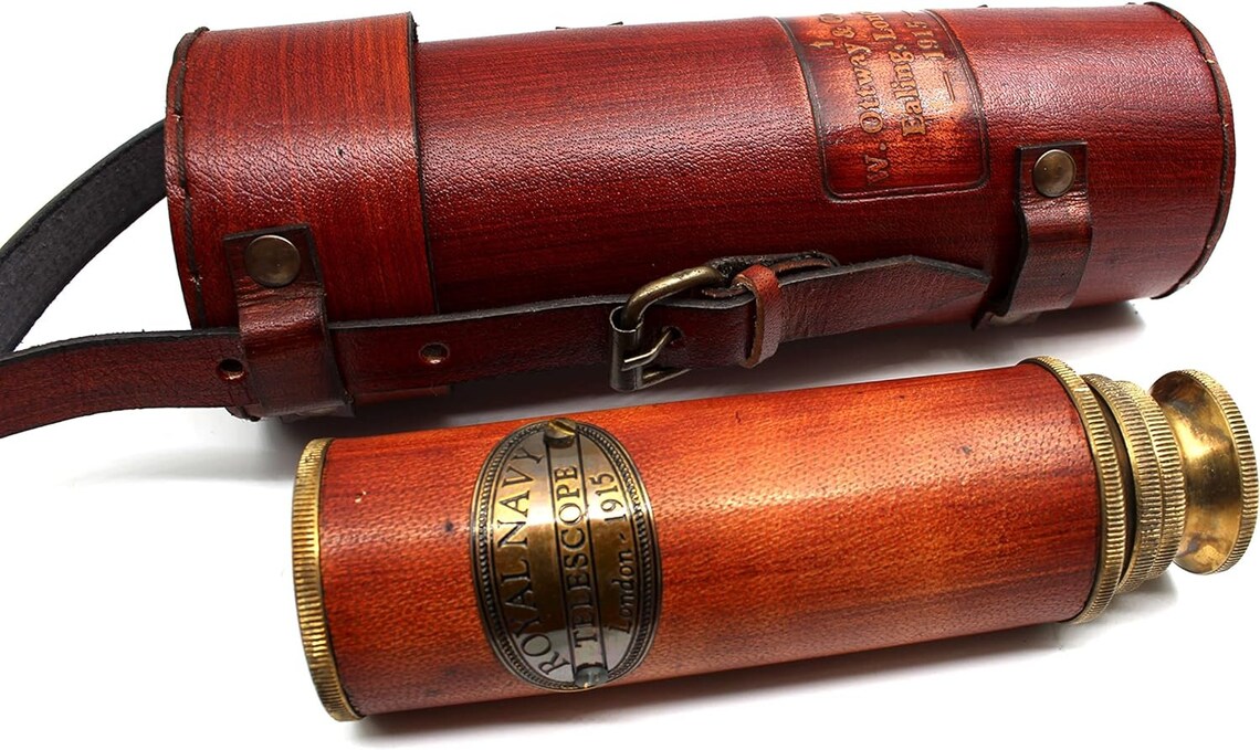 Replica of Vintage Pirate Brass Antiquelook Telescope\spyglass ...