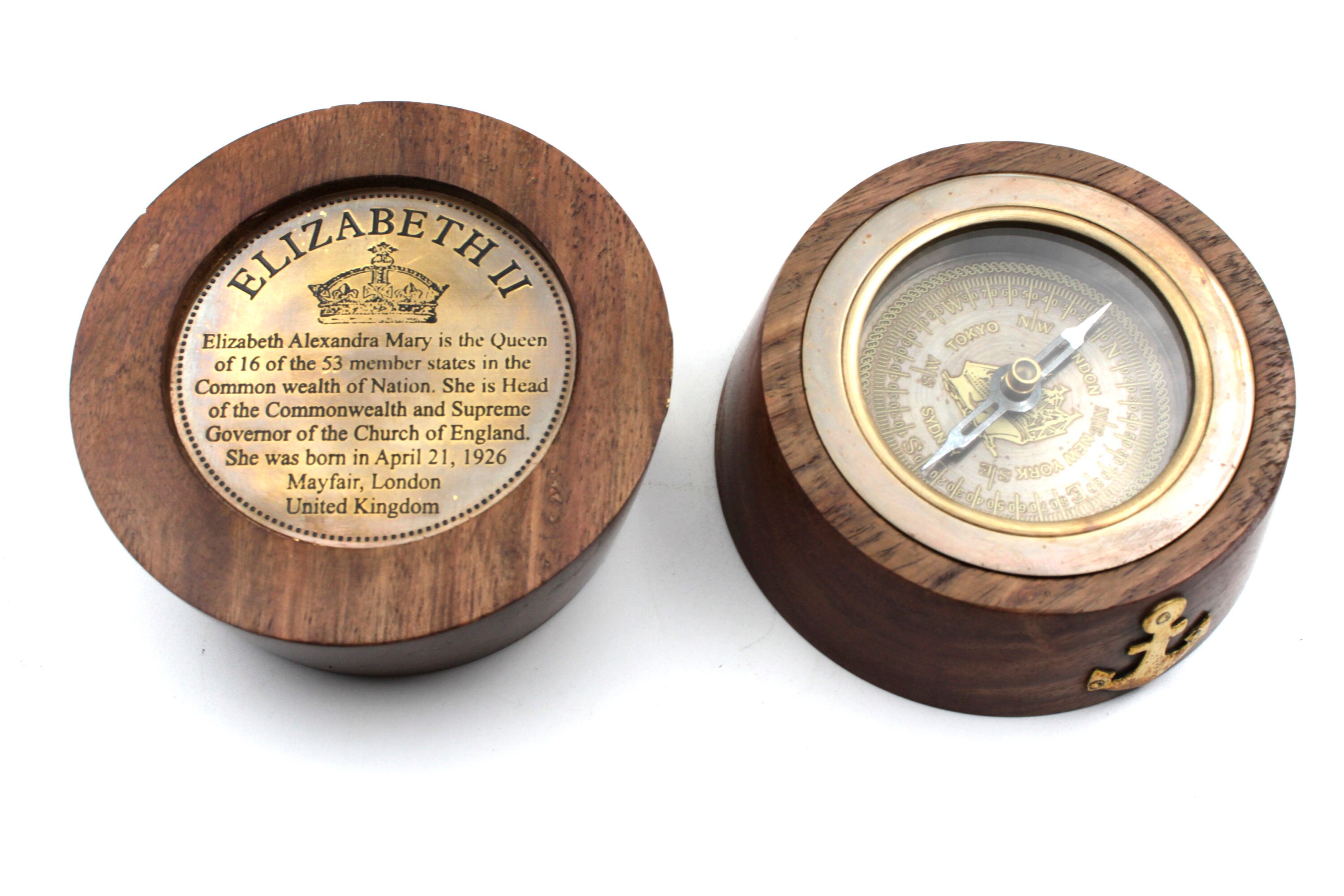 Antiquelook Compass Replica of Vintage Baptized, Graduation, Christmas ...