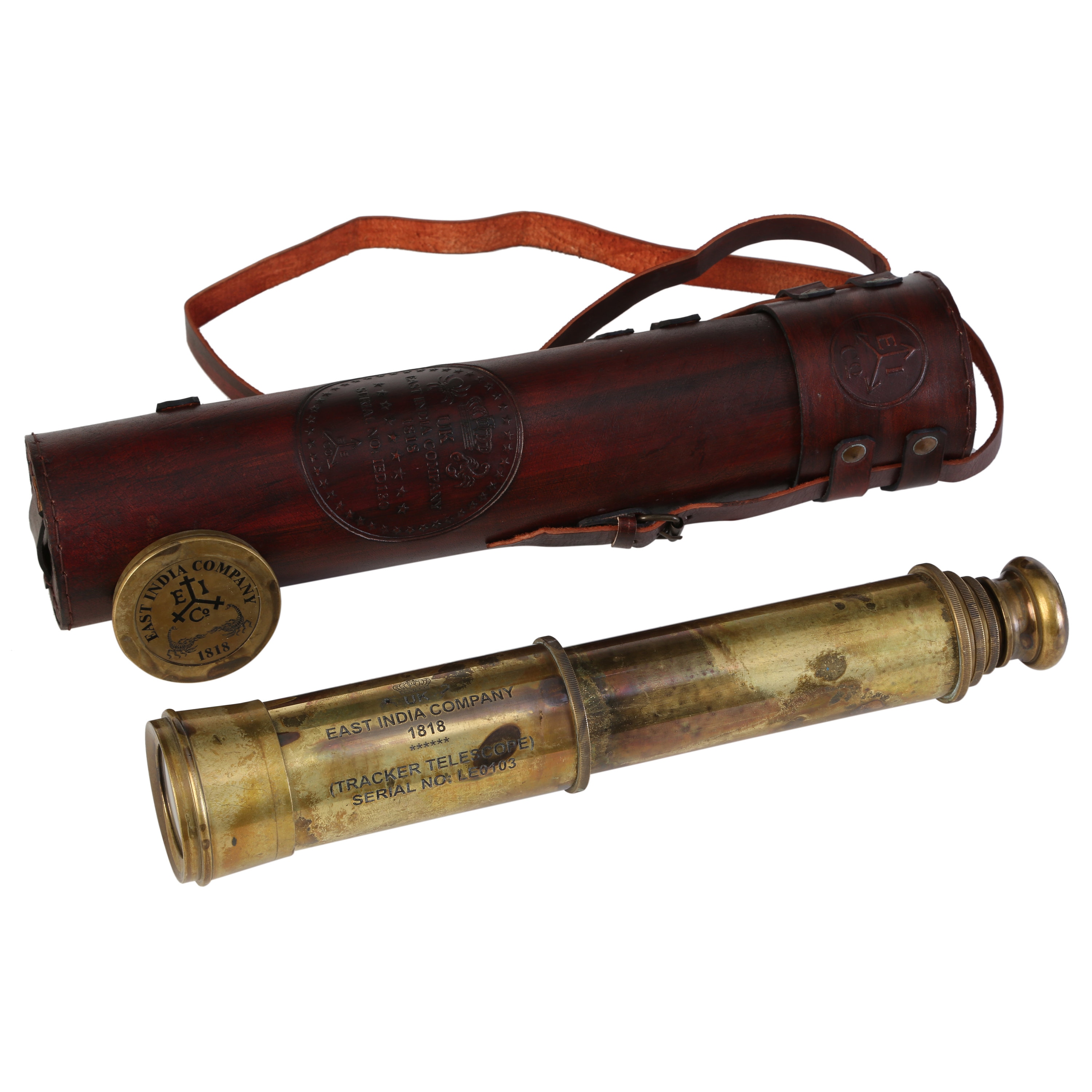Antique Look Brass Telescope East India Company 1818 Tracker Spyglass ...