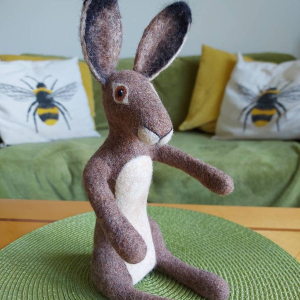 Needle Felt Hare - Etsy UK