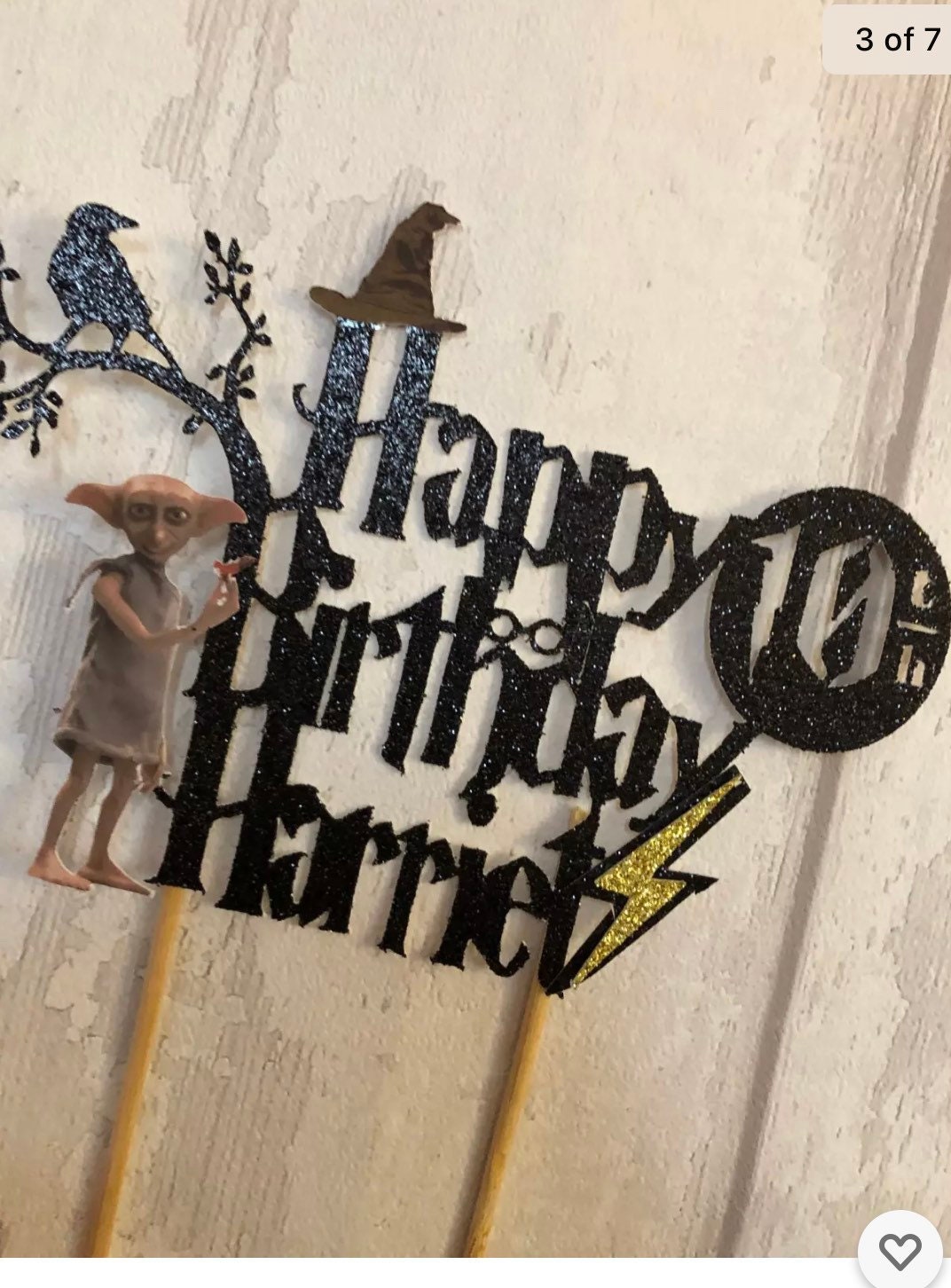 Personalised Harry Potter Dobby Cake Topper - Etsy