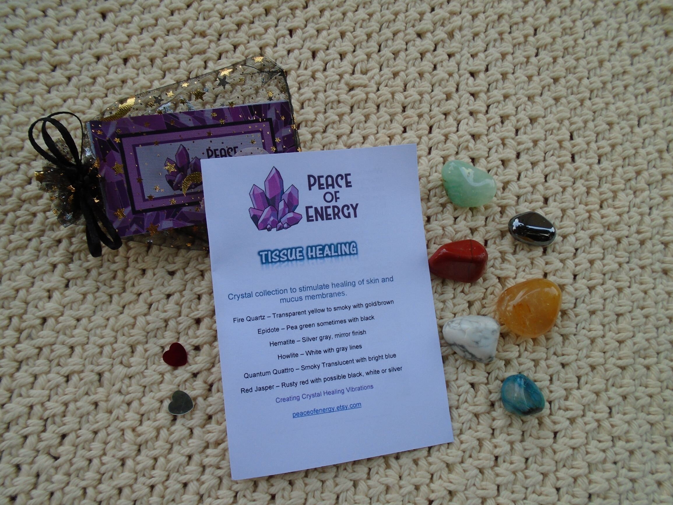 Tissue Healing Crystal Aid - Skin Metaphysical Healing - Natural Wound ...