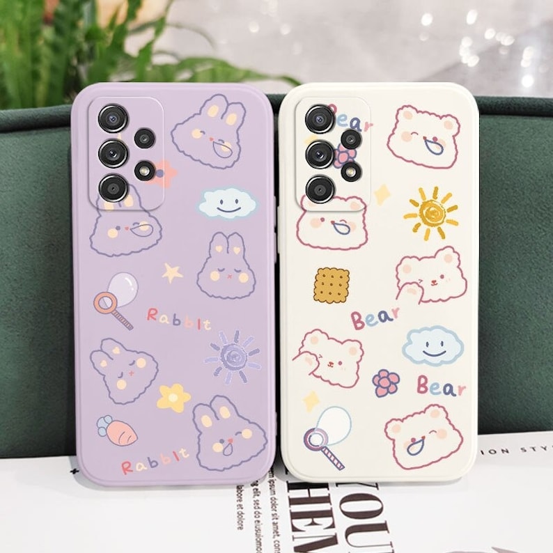 Cute Bear Phone Case For Samsung Galaxy A73 A53 A33 A23 A13 Etsy Canada