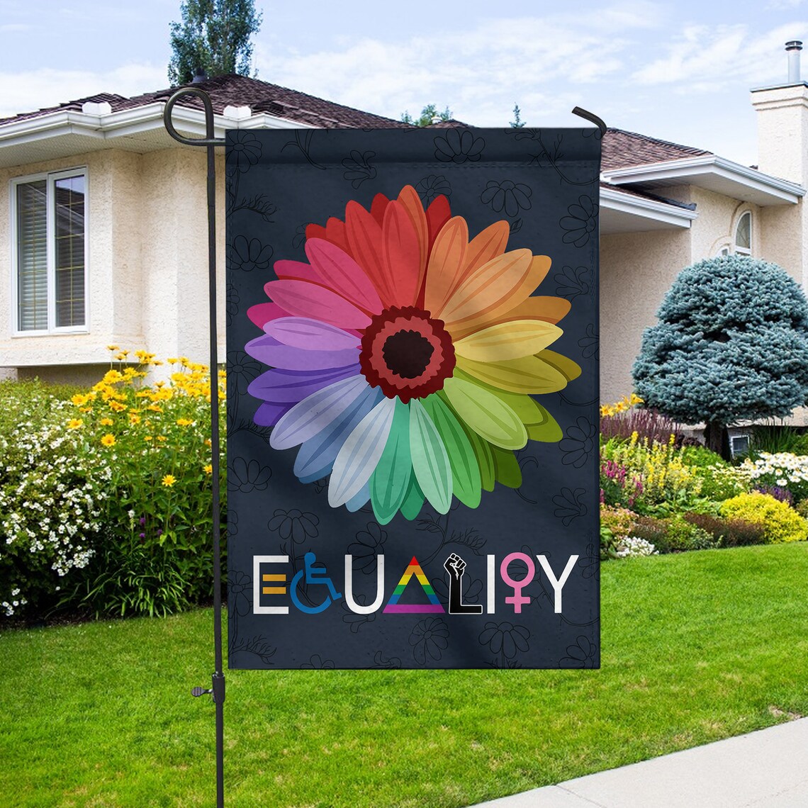 Equality Double Sided Garden Flag House Flag Diversity LGBTQ | Etsy Equality Double Sided Garden Flag House Flag Diversity LGBTQ | Etsy