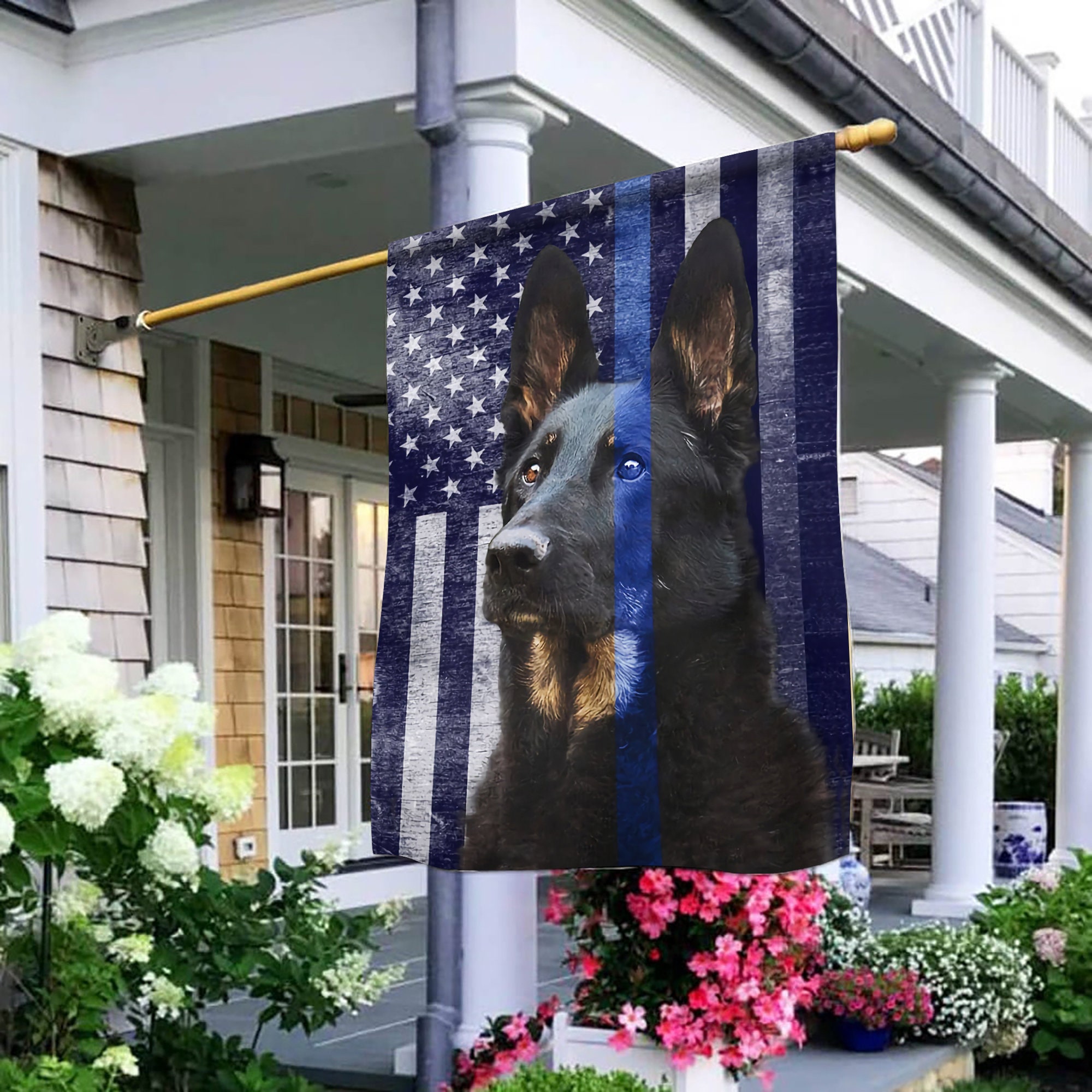 Police Dog K9 The Thin Blue Line Flag Police Flag Police | Etsy
