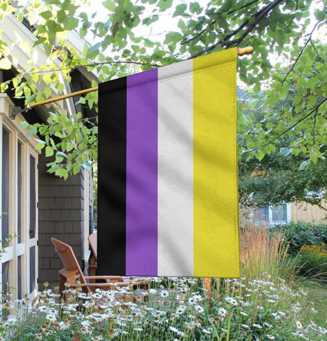 Non Binary Pride Flag Lgbt Flag Non Binary Pride Non Binary Etsy