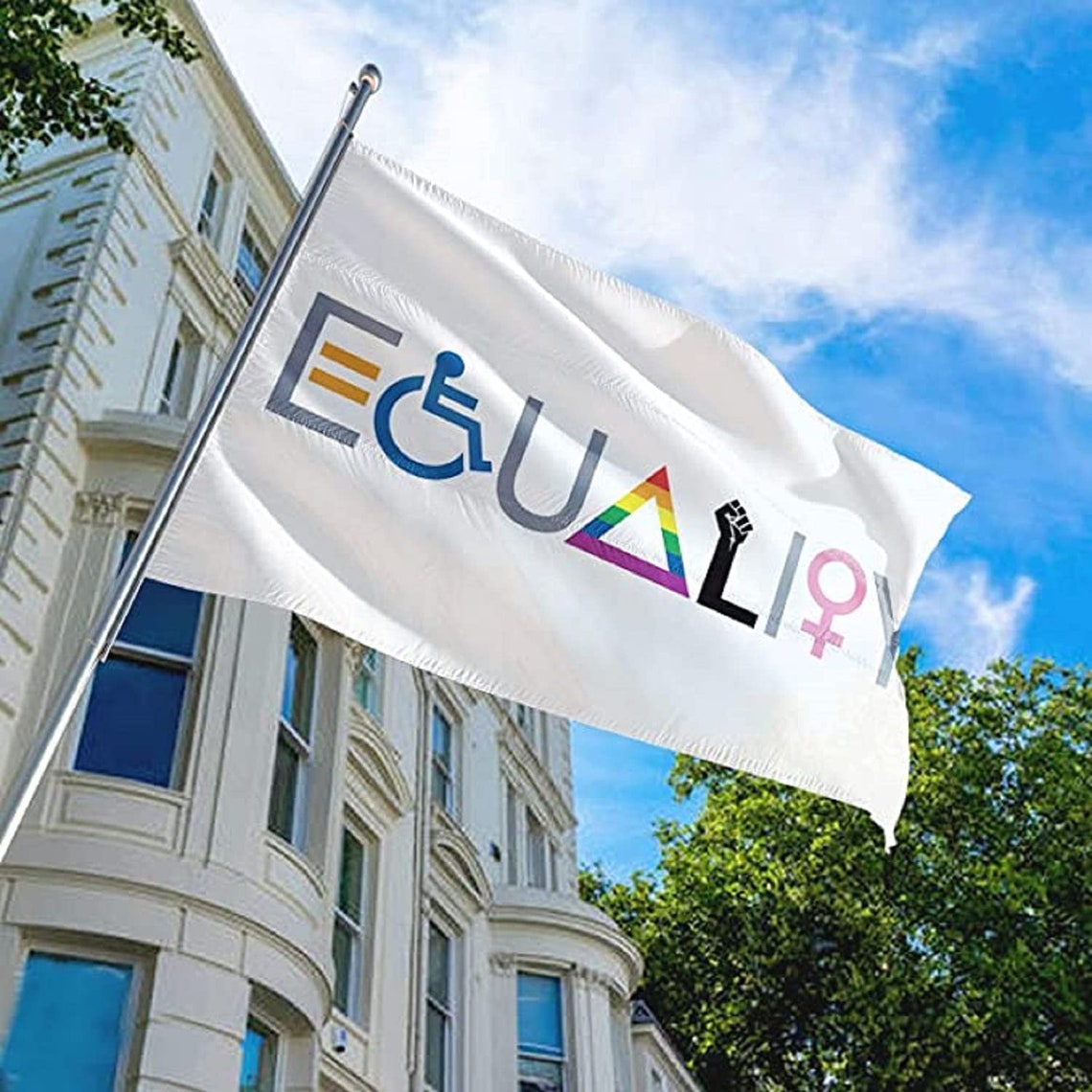 3x5 Feet Equality Flag Banner With Grommets LGBTQ Feminist | Etsy