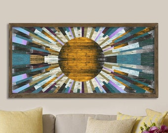 Sunrise Wooden Wall Art | Etsy