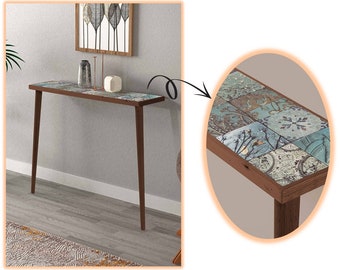 Tiled Console Table - Etsy