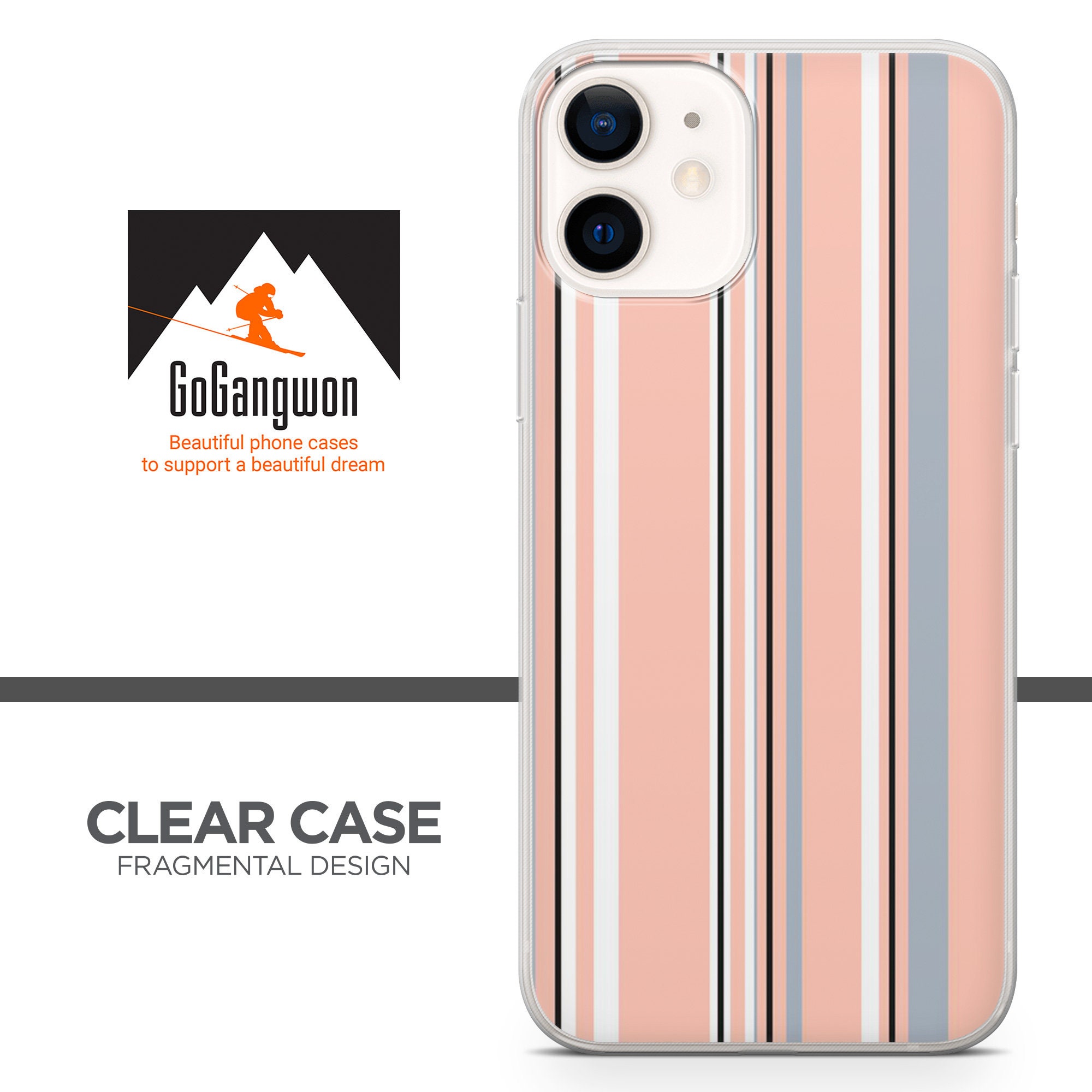 Aesthetic Vertical Stripes Phone Case for Iphone 14 13 Pro - Etsy Canada