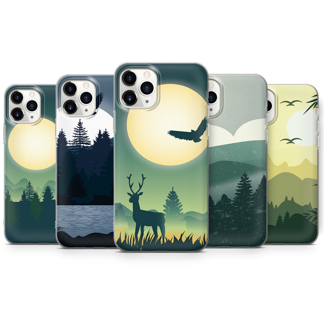 Fool Moon Forest Phone Case Fit for iPhone 14, 13 Pro, 12 Mini, 11, XR ...