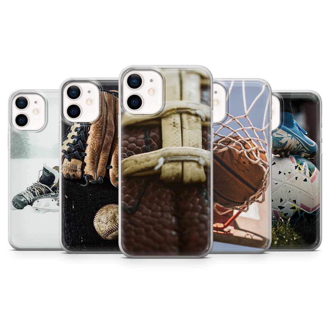 Sports Baseball Basketball Phone Case for iPhone 14, 13 Pro, 12 Mini ...
